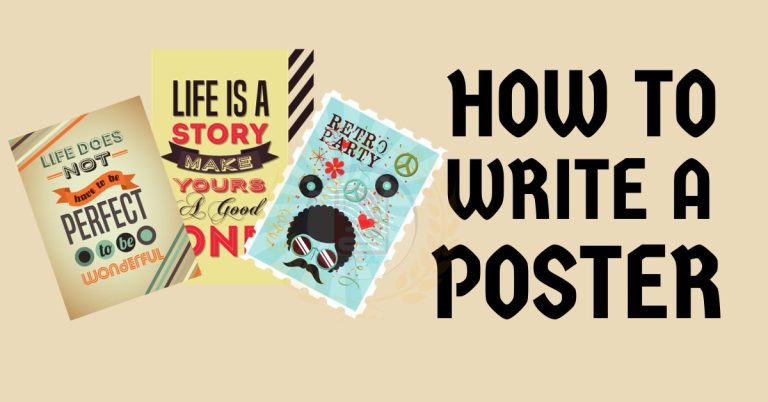 Poster Writing - ESP