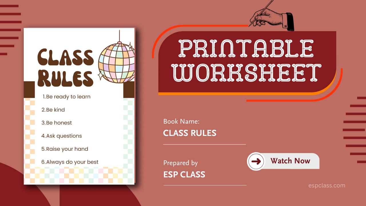 Best Printable Class Rules for a Happy and Kind Class! - ESP